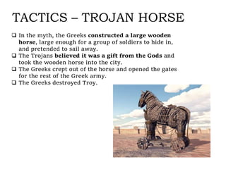 LATIN: THE TROJAN WAR - STRATEGIES AND TACTICS | PPTX | Arms ...