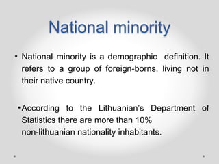 The trouble of national minorities | PPT