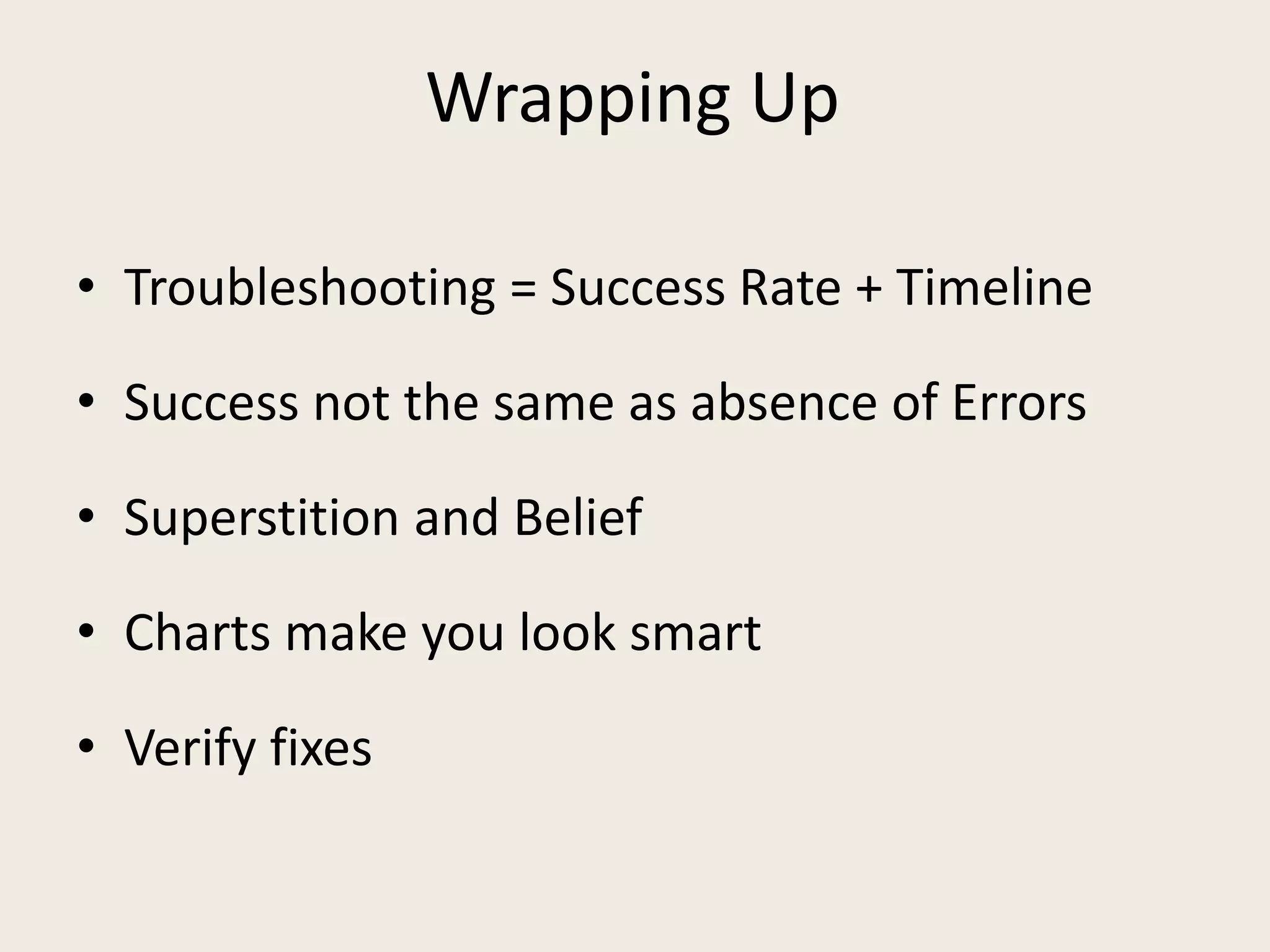 The Troubleshooting Chart | PPTX
