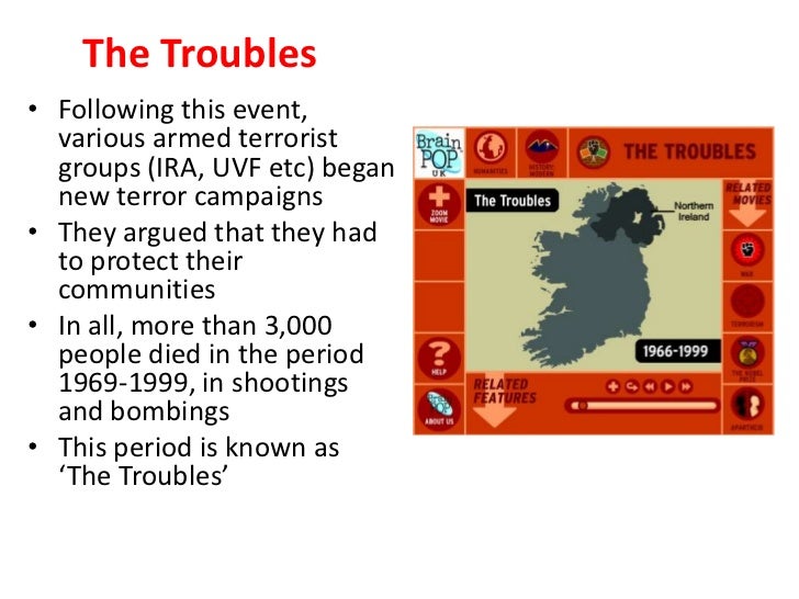 'The troubles' in northern ireland