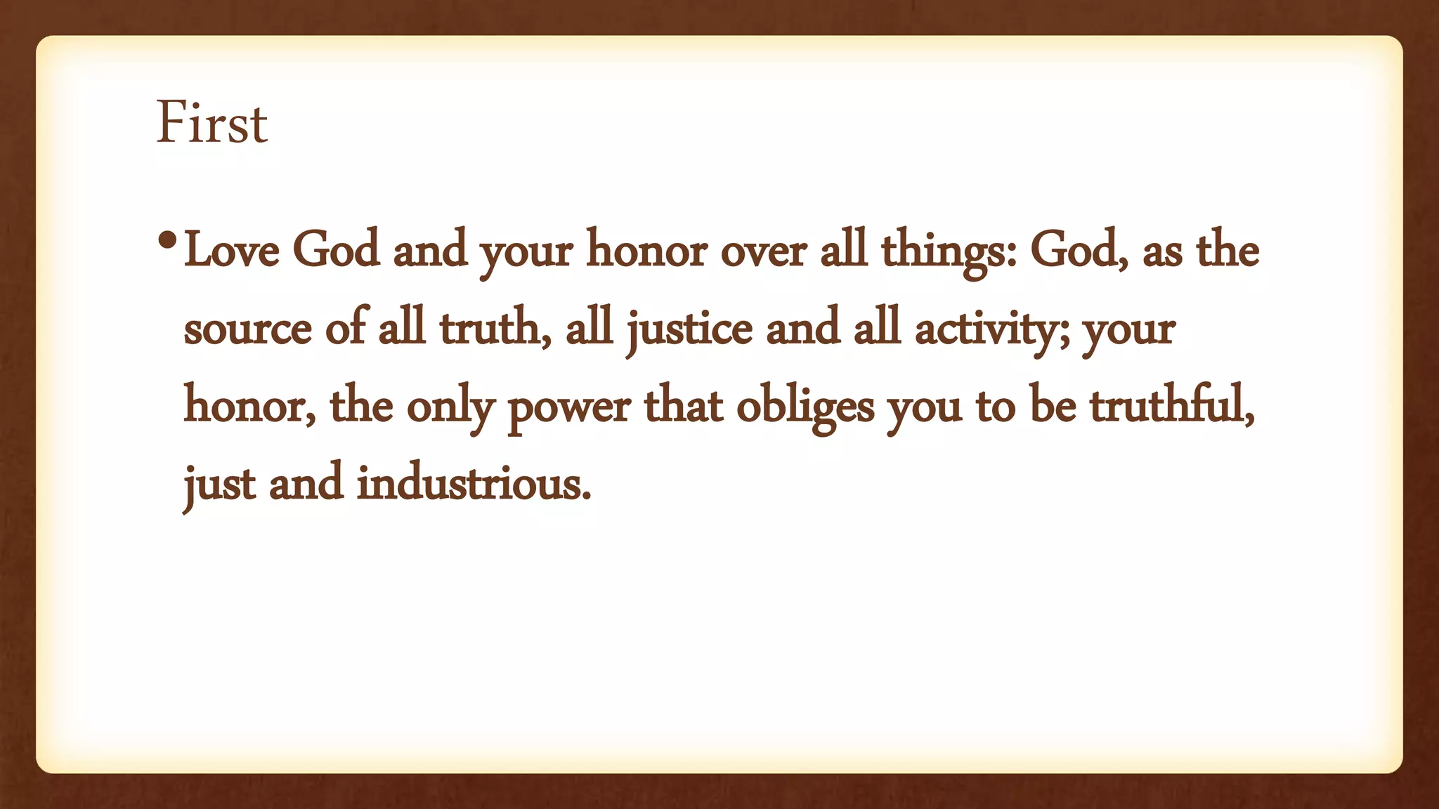 The True Decalogue | PPTX