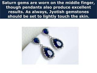 The True Nature of Saturn Gemstones - Blue Sapphire | PPT