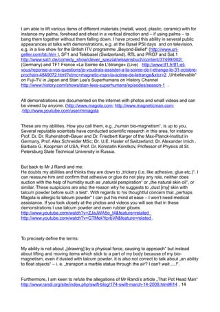 James Randi and the One Million Dollar paranormal Challenge. | PDF