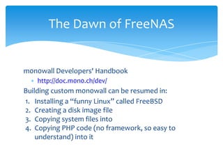 The True Story of FreeNAS | PPT | Free Download