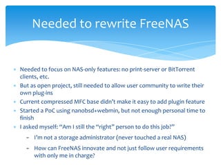 The True Story of FreeNAS | PPT | Free Download