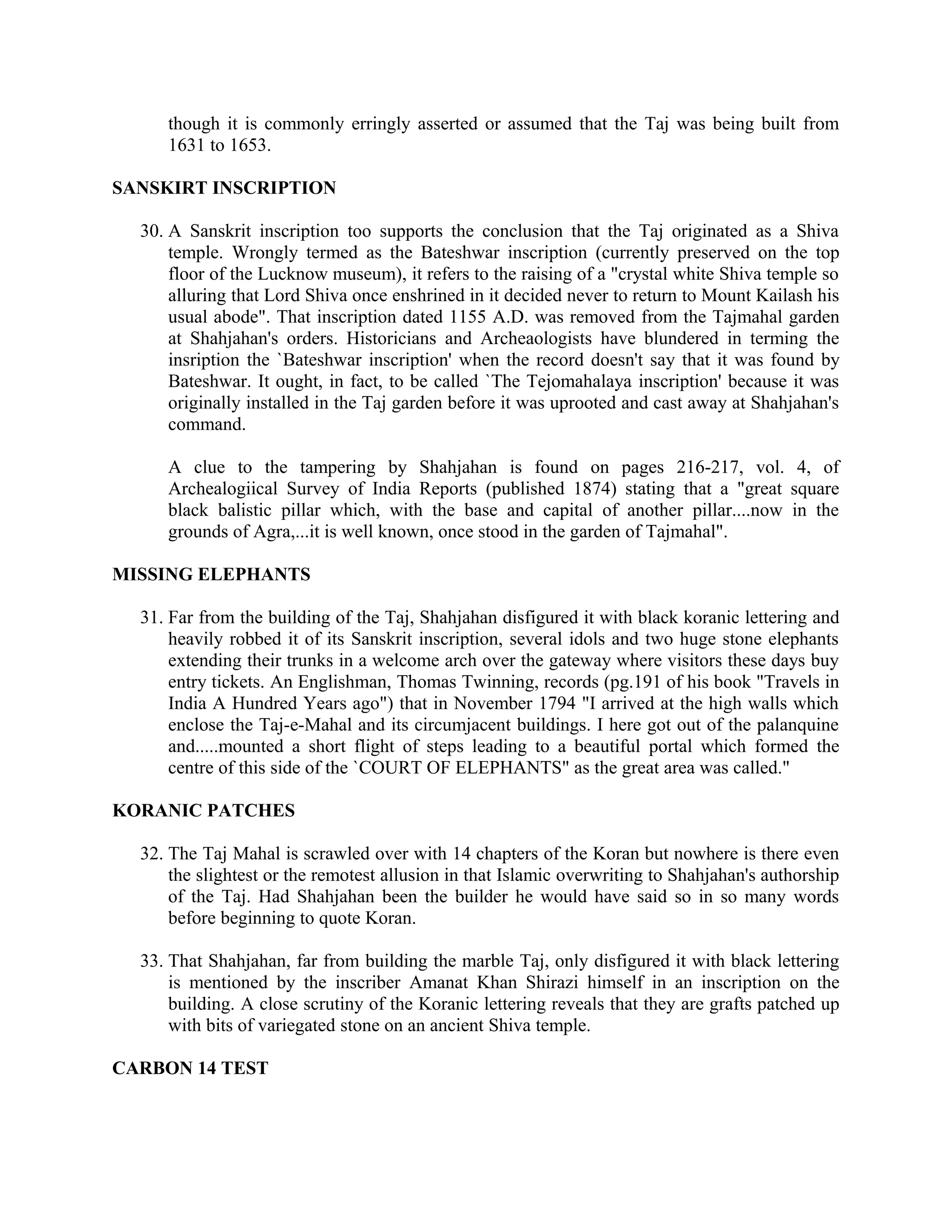 The true story of the taj mahal | DOC