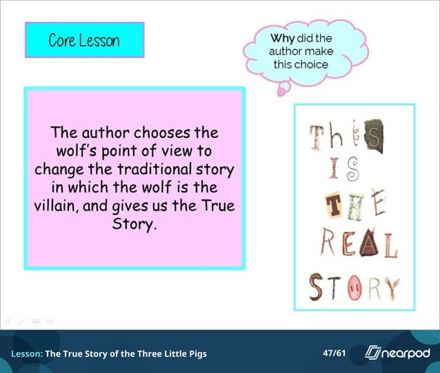 The true story of the three little pigs | PDF