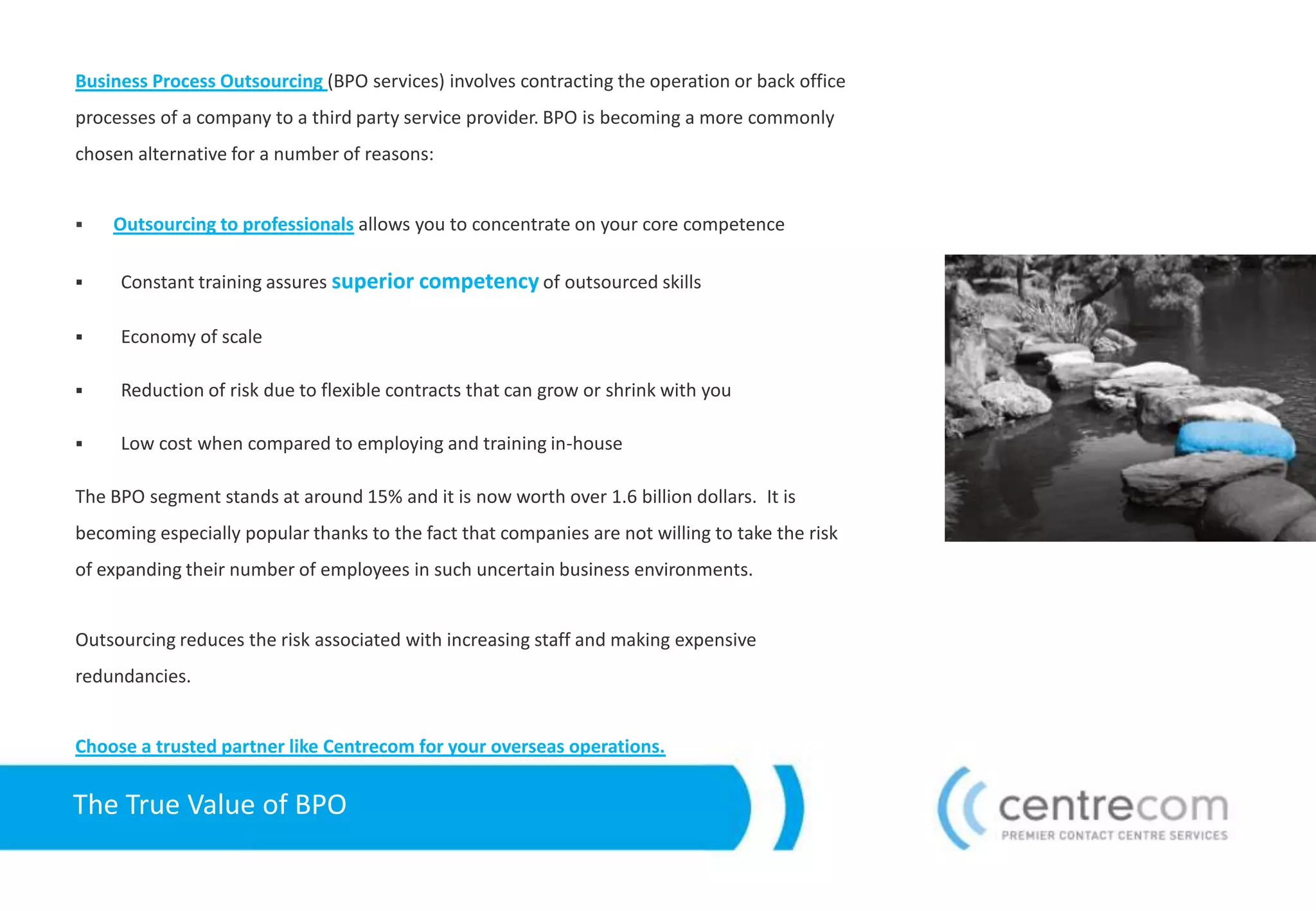 The True Value of BPO | PPTX