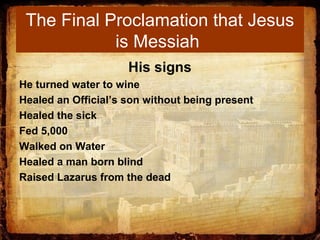 The Triumphant Entry - John 12:9-19 | PPT