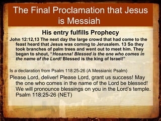 The Triumphant Entry - John 12:9-19 | PPT