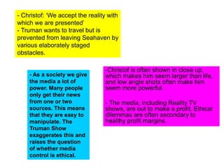 The Truman Show - Principal Themes.ppt