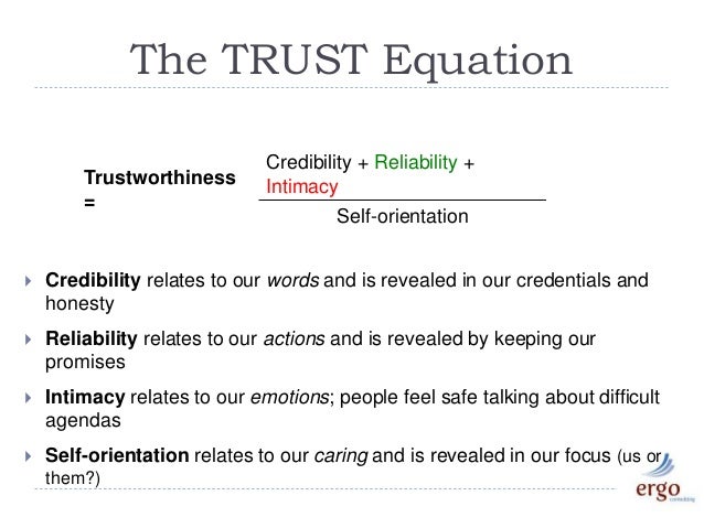The TRUST Equation