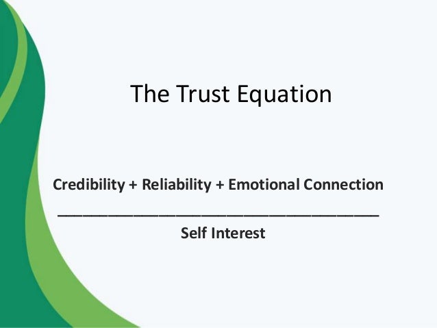 The Trust Equation - A presentation by Javan Bramhall at Pathway2Grow
