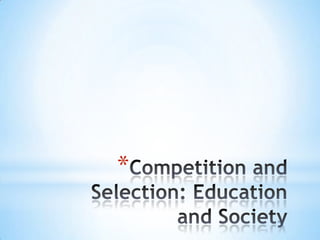 The Truth About Competition And Competitive Behavior - Aditya Yadav | PPT