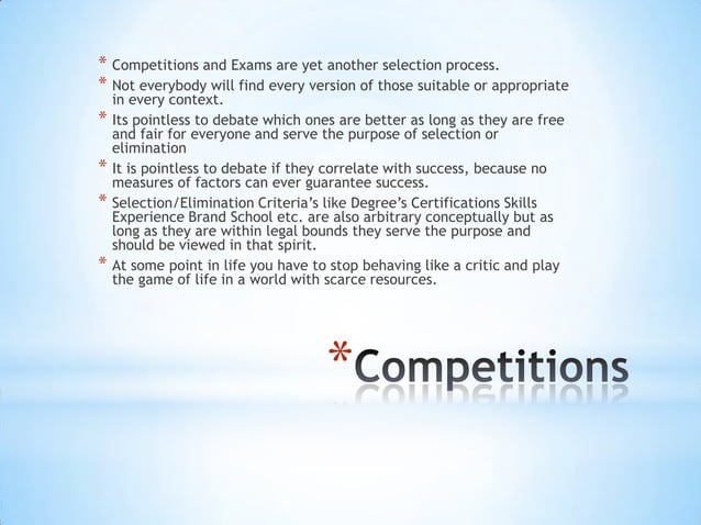 The Truth About Competition And Competitive Behavior - Aditya Yadav | PPT