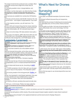 The Truth About Drones in Mapping and Surveying | PPTX | Radio Control | Hobbies & Interests