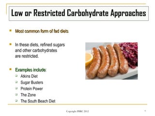 The truth about fad diets Unit 8 | PPT