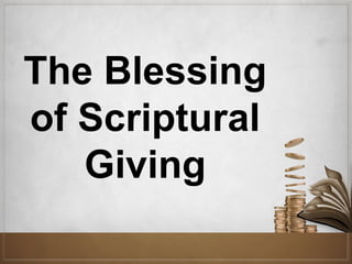 The truth about giving viii | PPT | Christianity | Religion & Spirituality