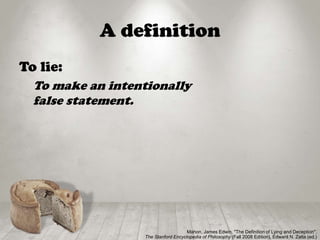 The Truth About Lying | PPTX