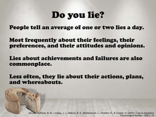 The Truth About Lying | PPTX