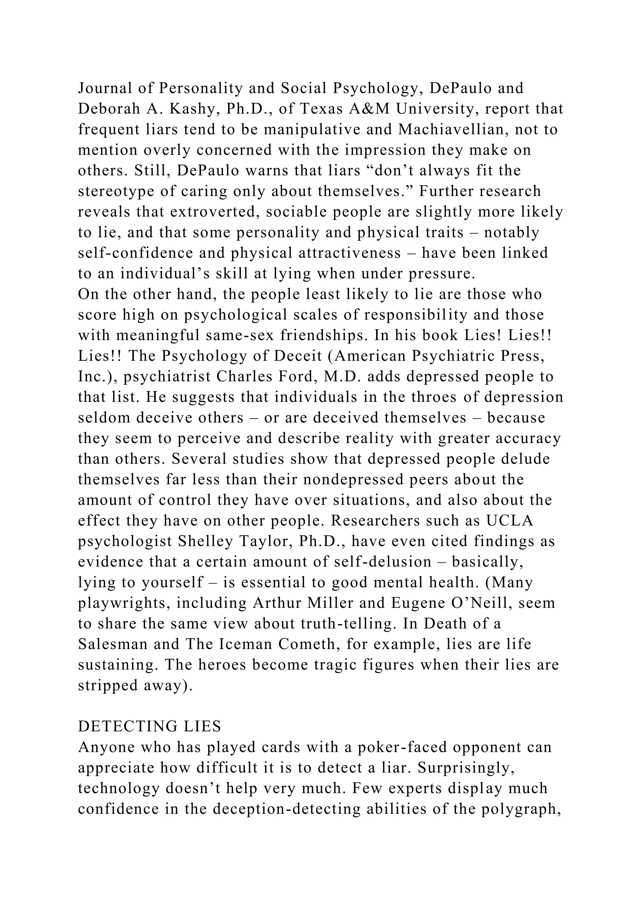 THE TRUTH ABOUT LYINGBy Allison KornetHas Lying Gotten.docx