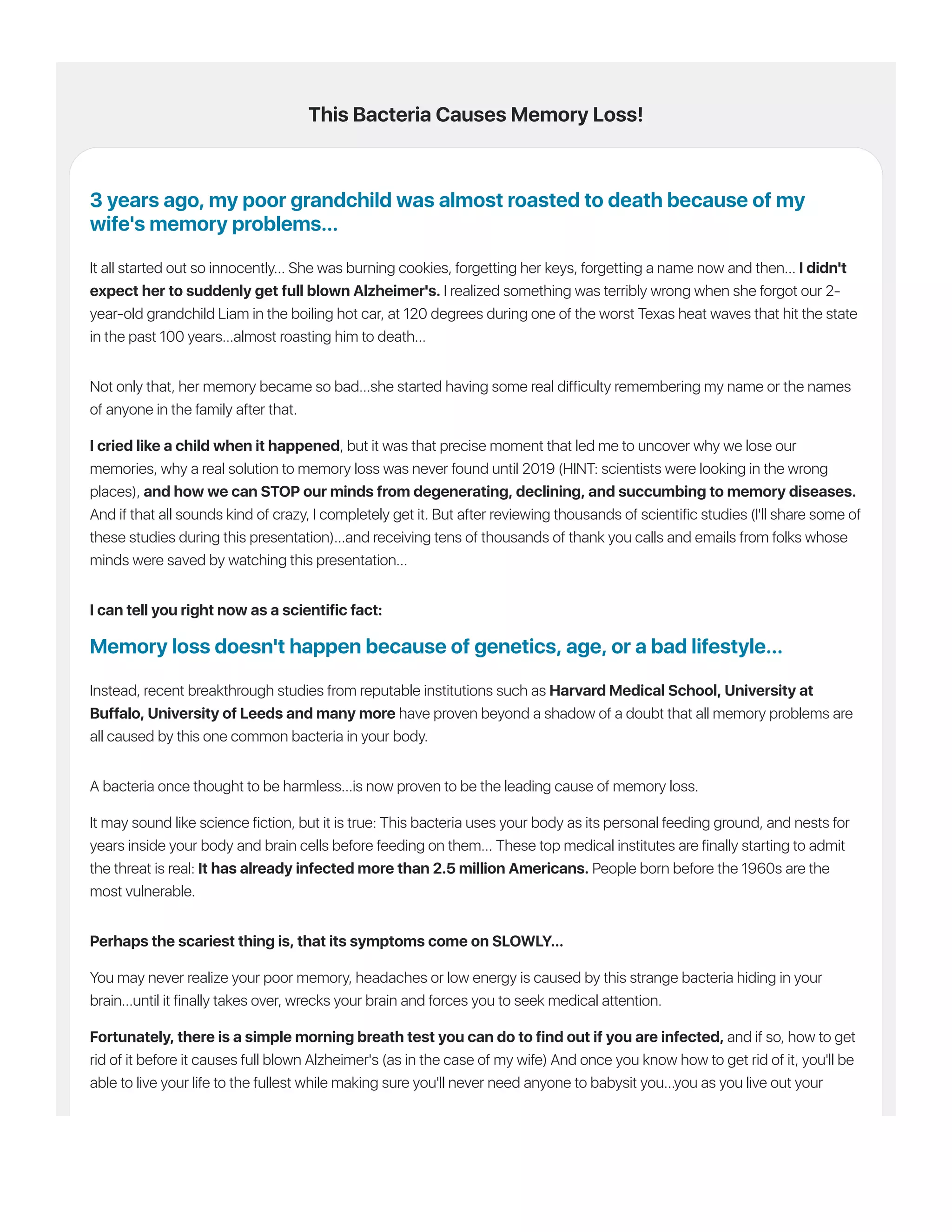 The Truth About Memory Loss | PDF
