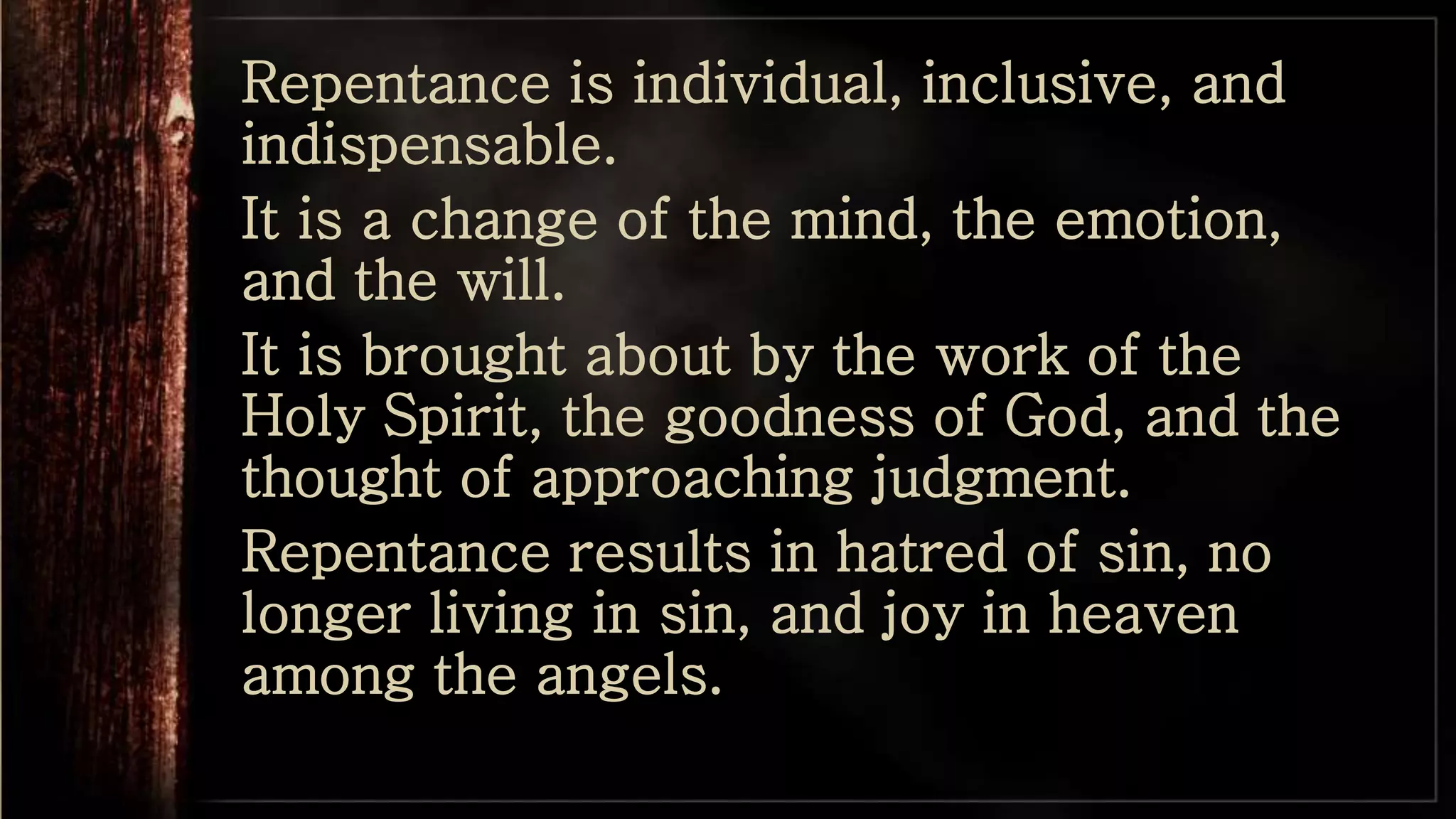 The truth about repentance | PPTX