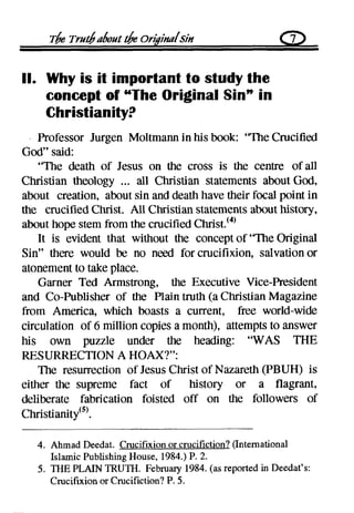 The truth about the original sin | PDF
