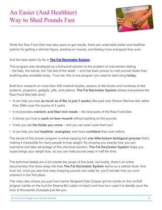 The truth about the raw food diet | PDF