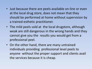 The truths about skin peeling | PPTX