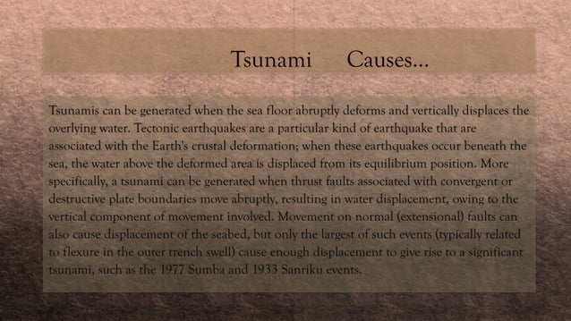 THE TSUNAMI ENGLISH PROJECT H.h.w part 2 for this computer.pptx ...