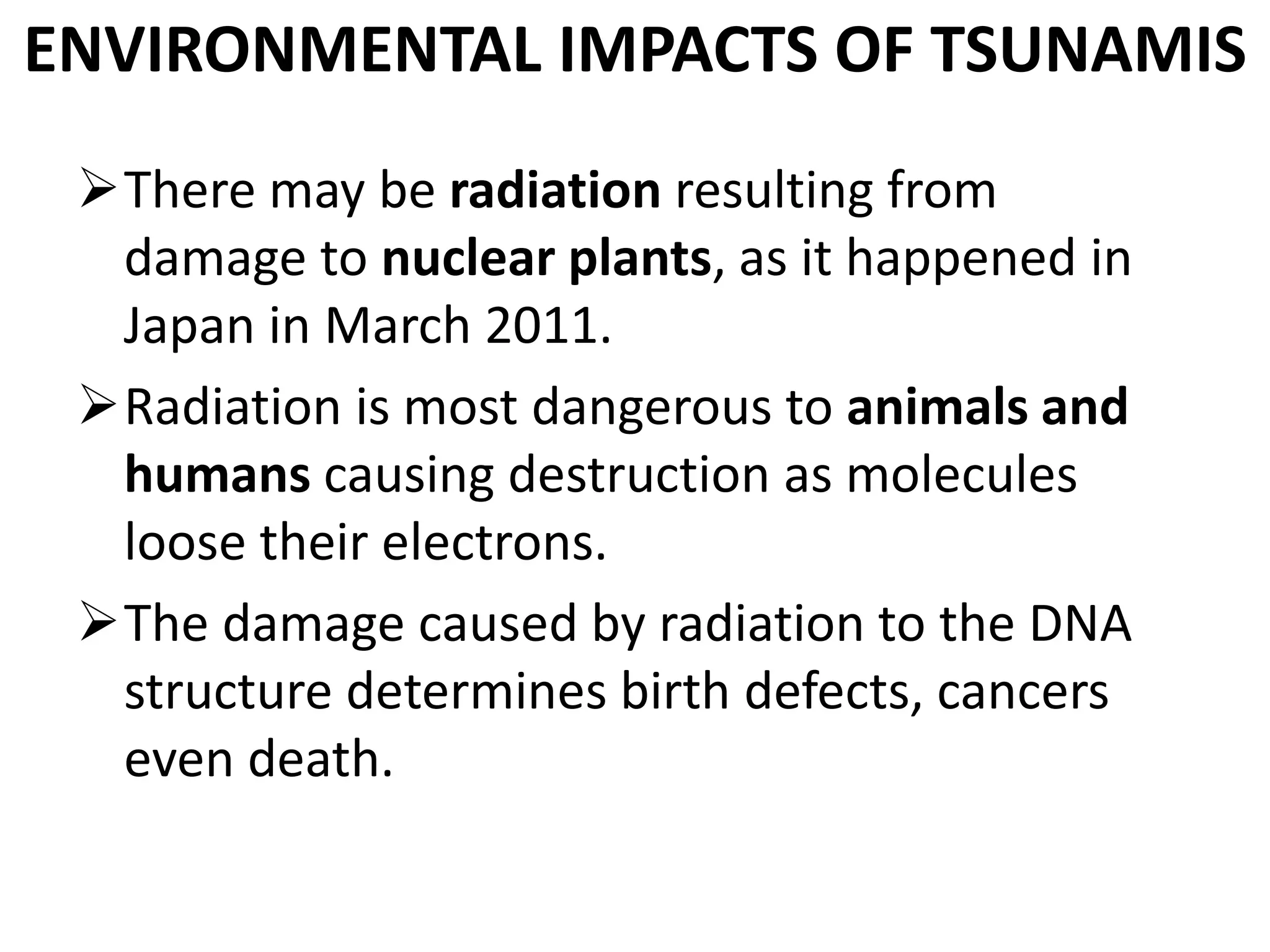 The tsunami; its mechanisms, socioeconomic and environmental impacts ...