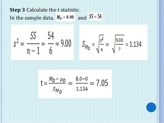 The t Test for Two Related Samples