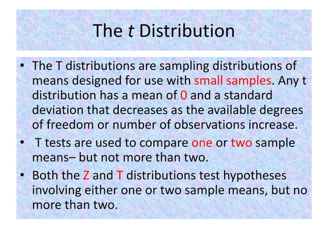 The t test mean comparison 1 | PPTX | Standardized Testing ...