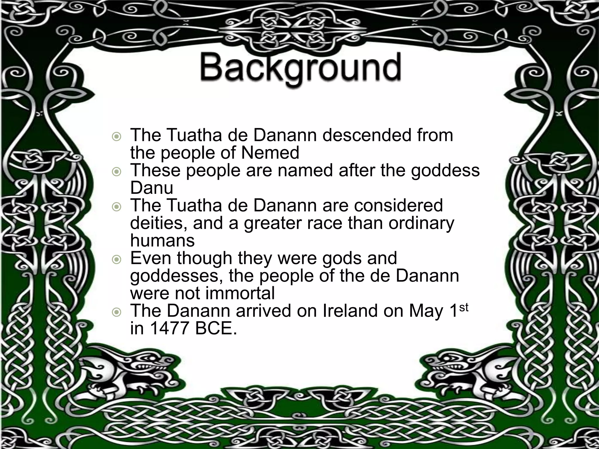 The Tuatha de Danann | PPTX