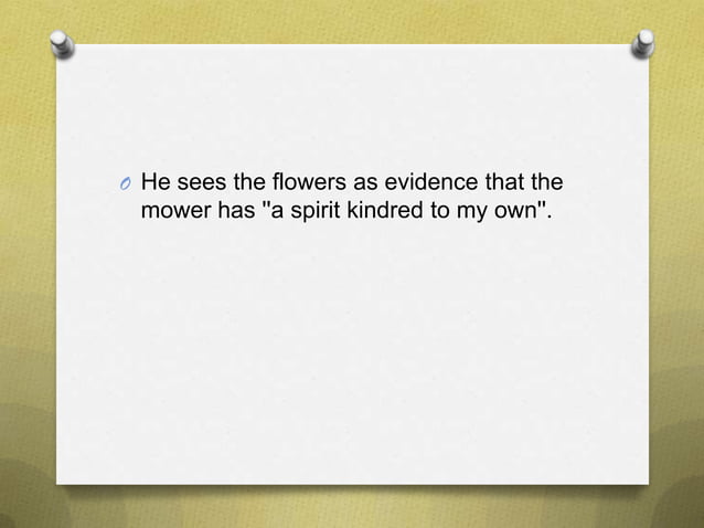 The tuft of flowers | PPT