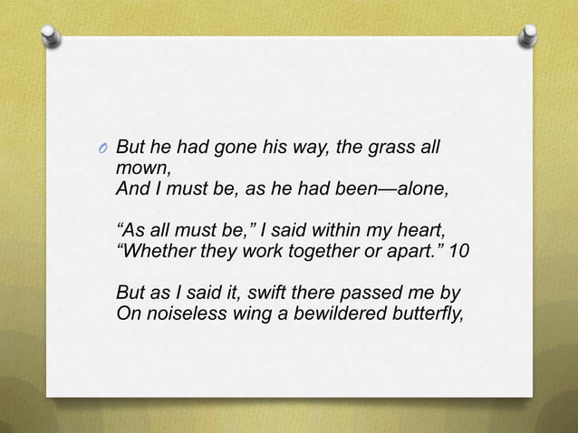 The tuft of flowers | PPT