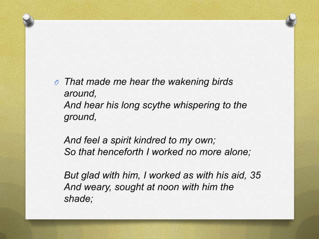 The tuft of flowers | PPT