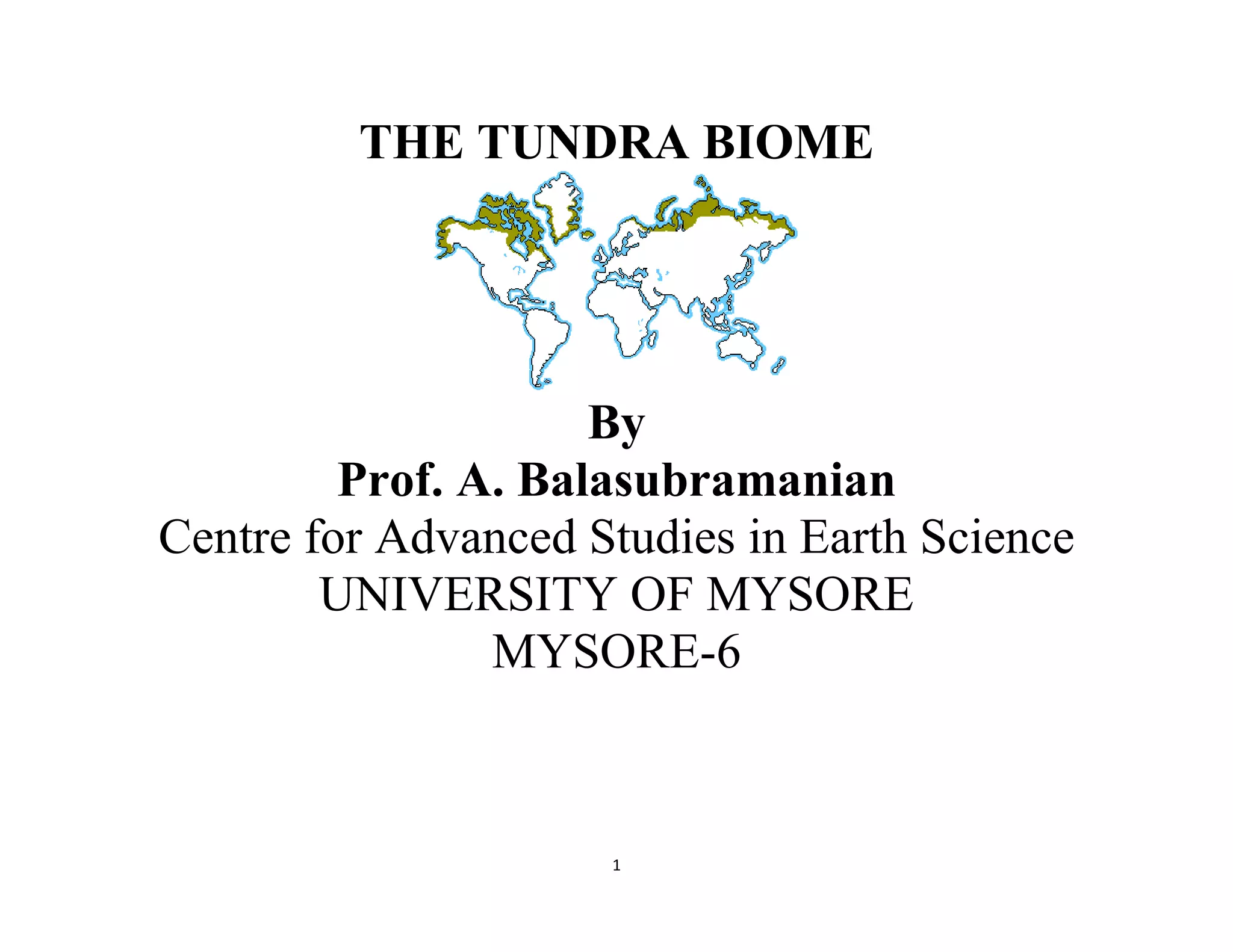 Tundra Biome Explained | PPT