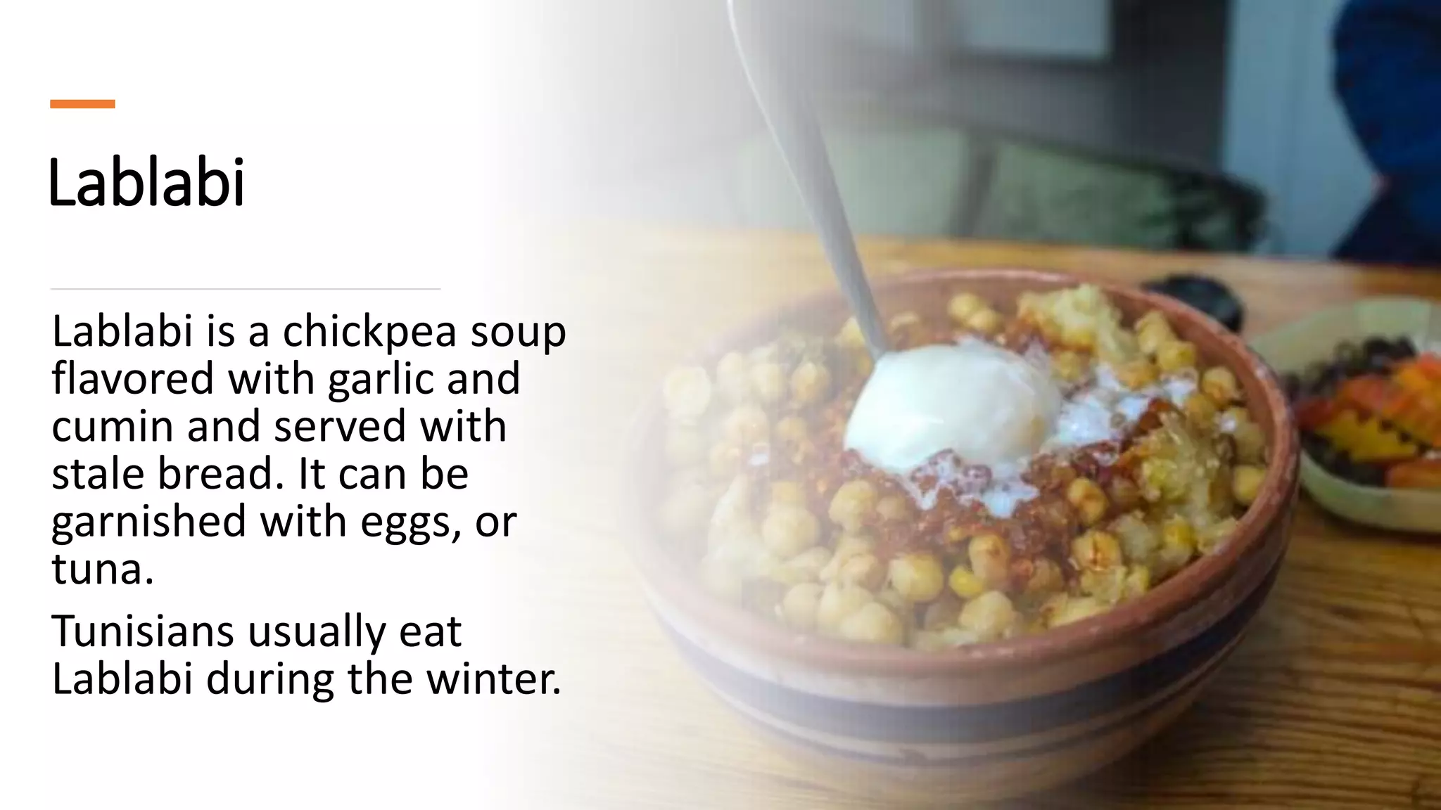 The Tunisian typical dishes | PPTX