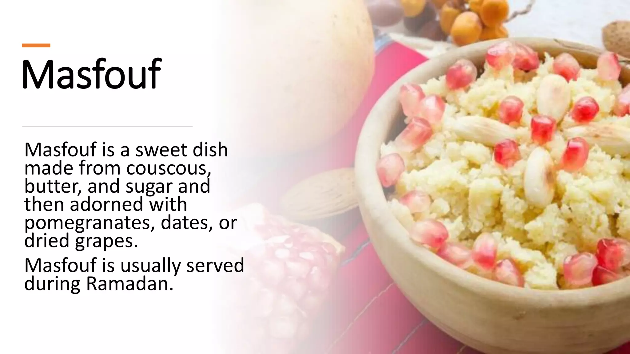 The Tunisian typical dishes | PPTX