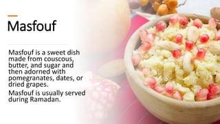 The Tunisian typical dishes | PPTX