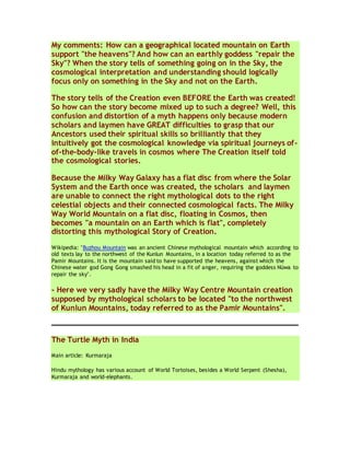 The turtle and elephant ; the flat earth myth . | DOCX
