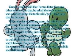 The turtle and rabbit by dewi | PPT