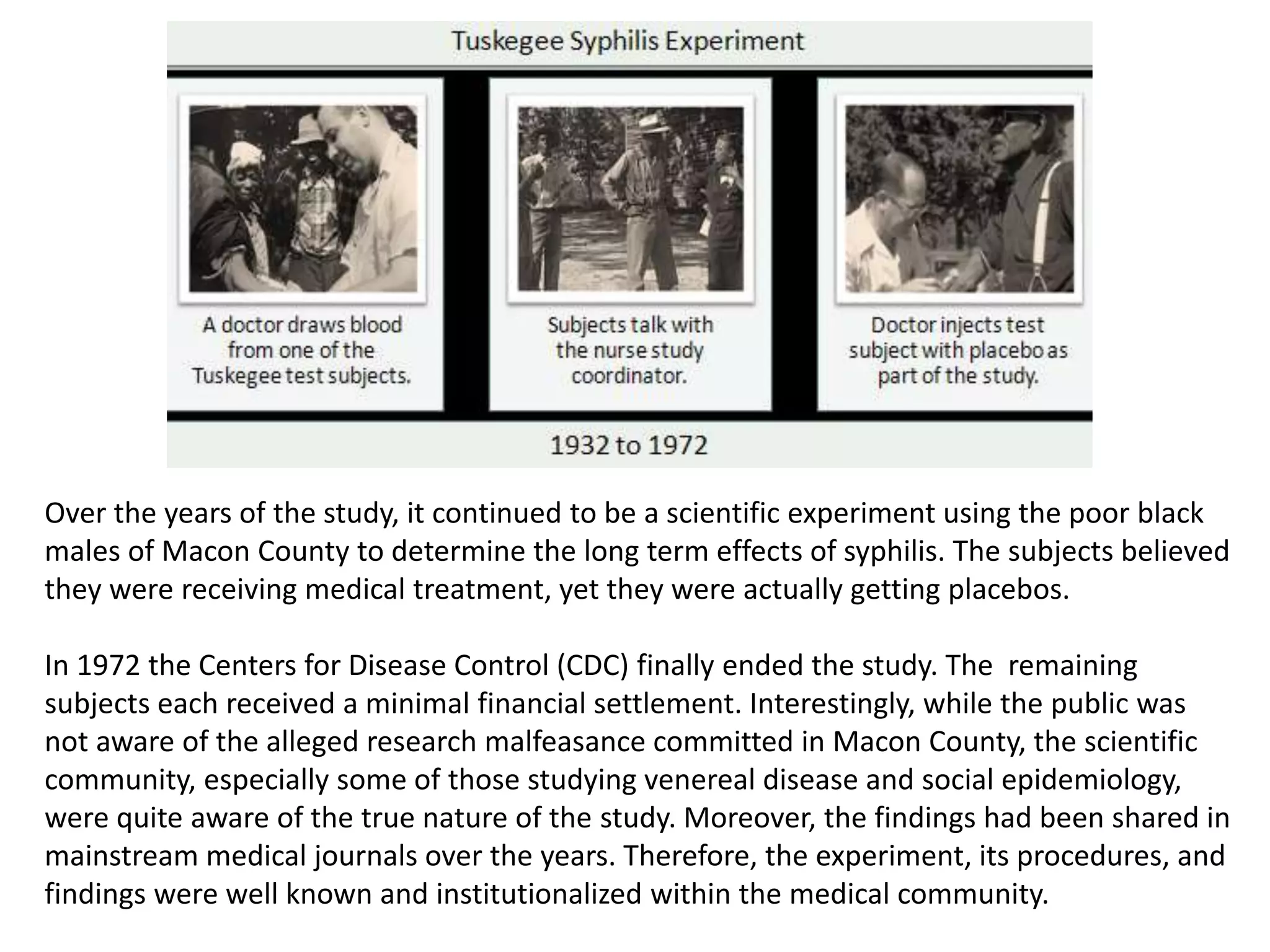 The tuskegee study | PPTX