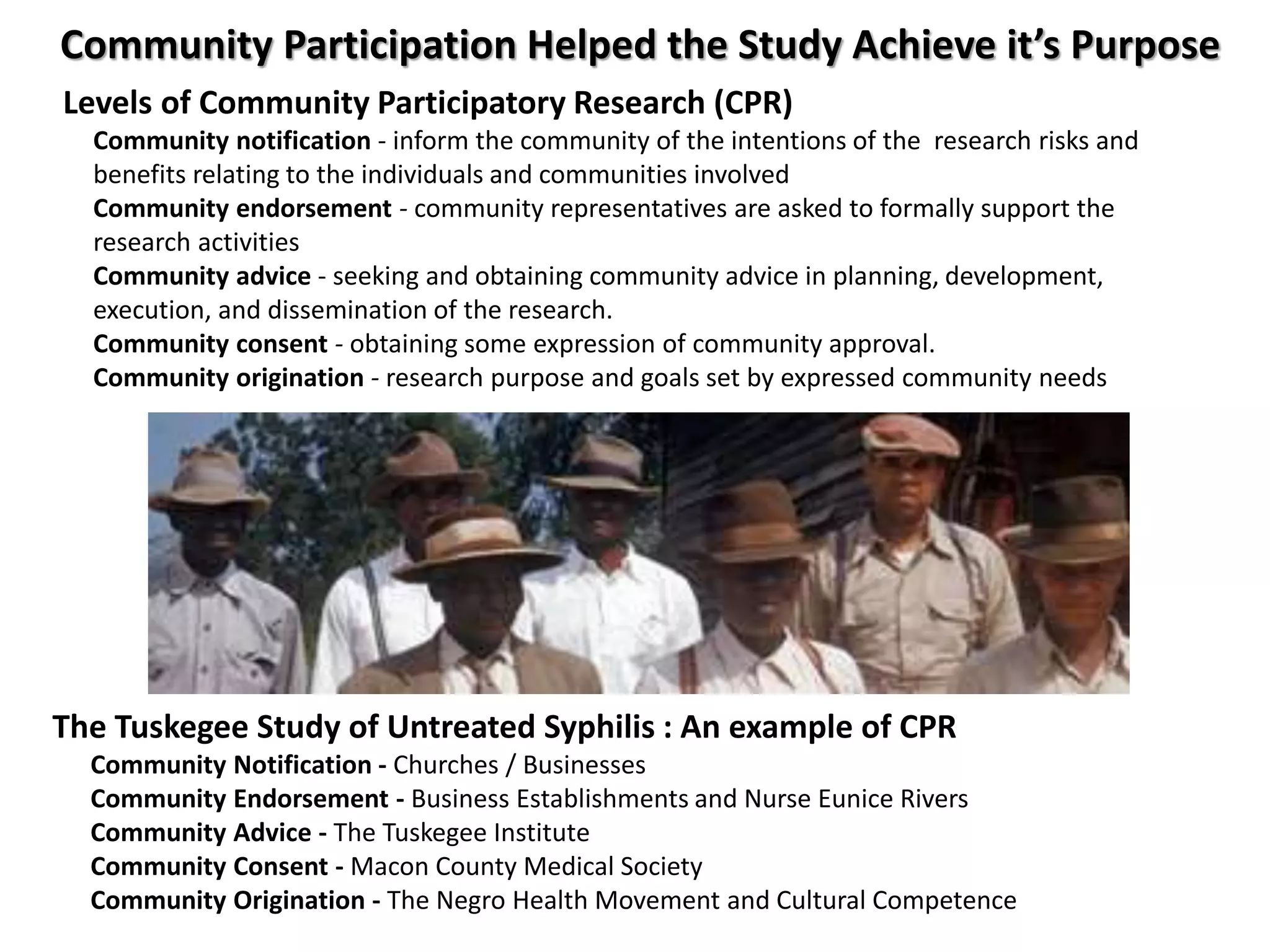 The tuskegee study | PPTX