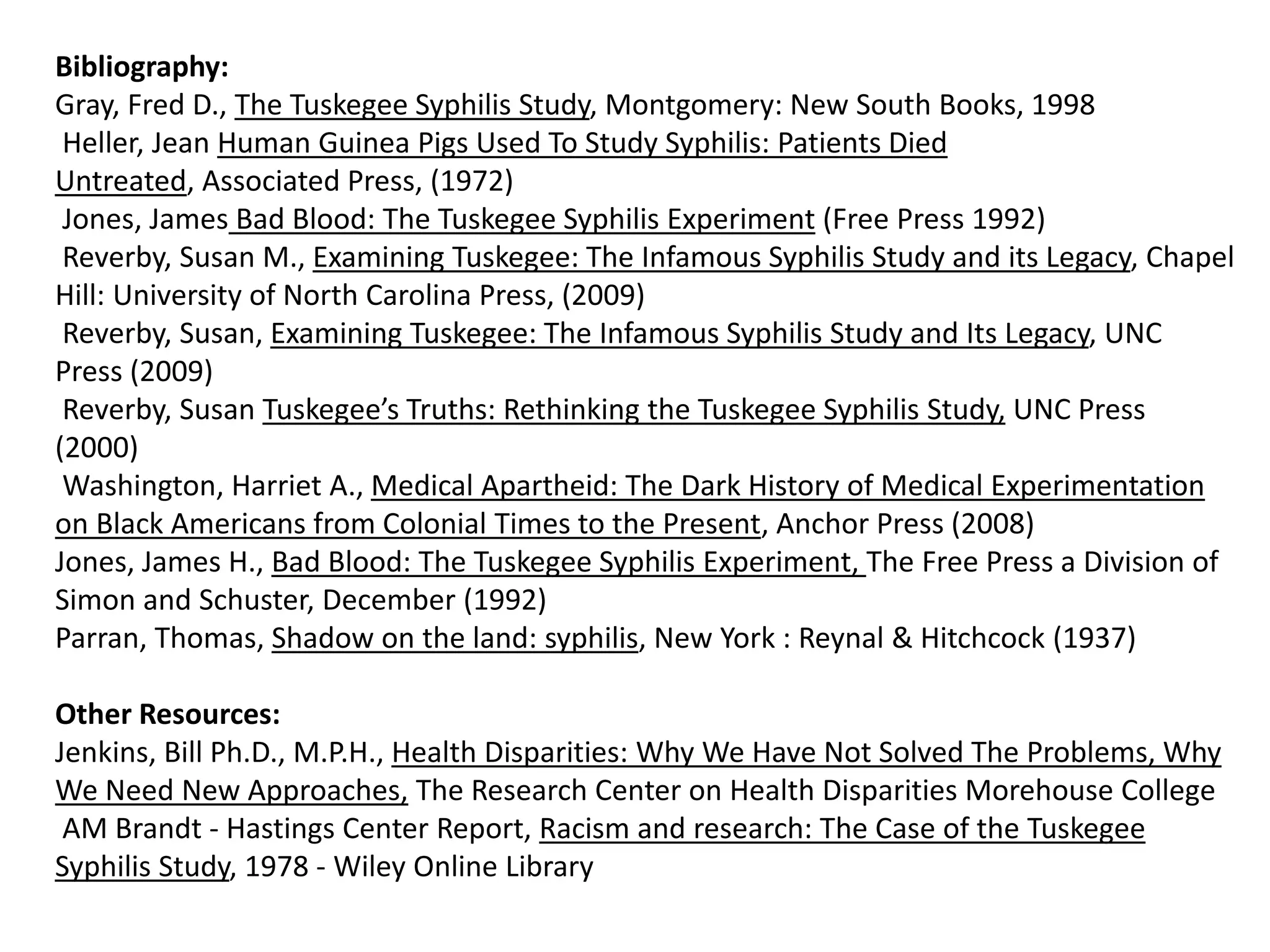 The tuskegee study | PPTX