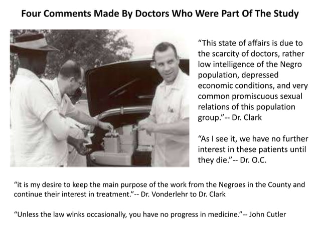 The tuskegee study | PPTX | Sexual Health | Diseases and Conditions