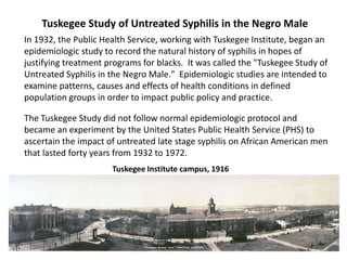 The tuskegee study | PPTX
