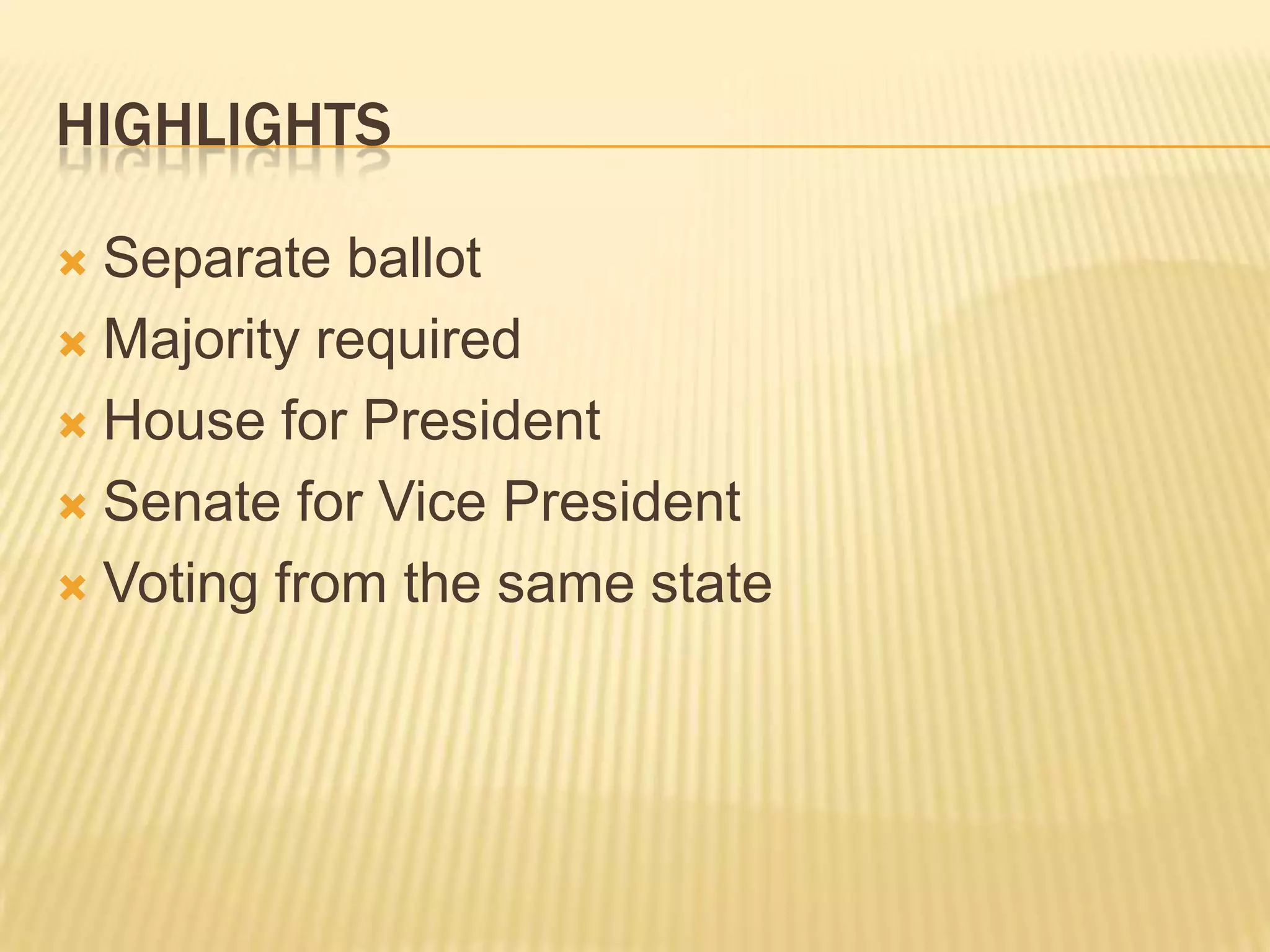 The twelfth amendment to the united states constitution | PPT
